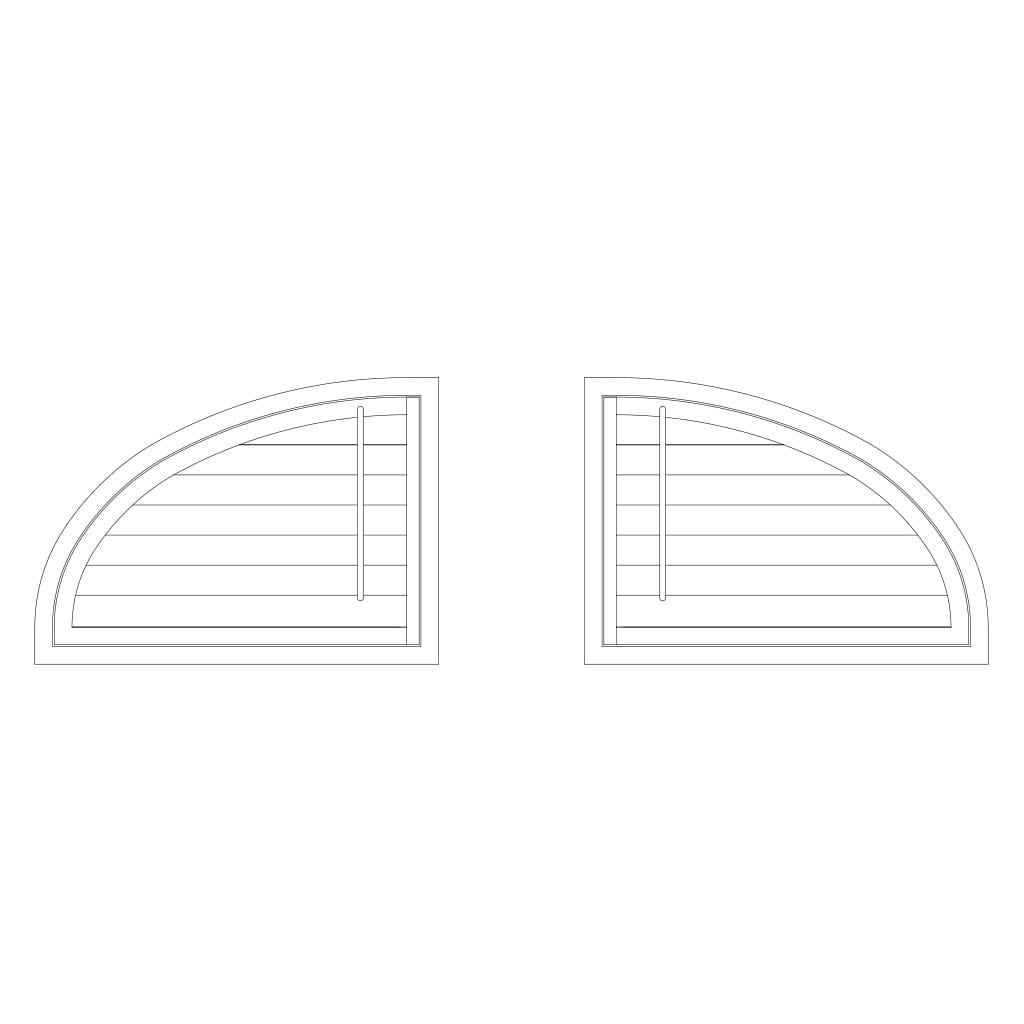Shapes Images 0000s 0037 Quarter Ellipse Horizontal Profile